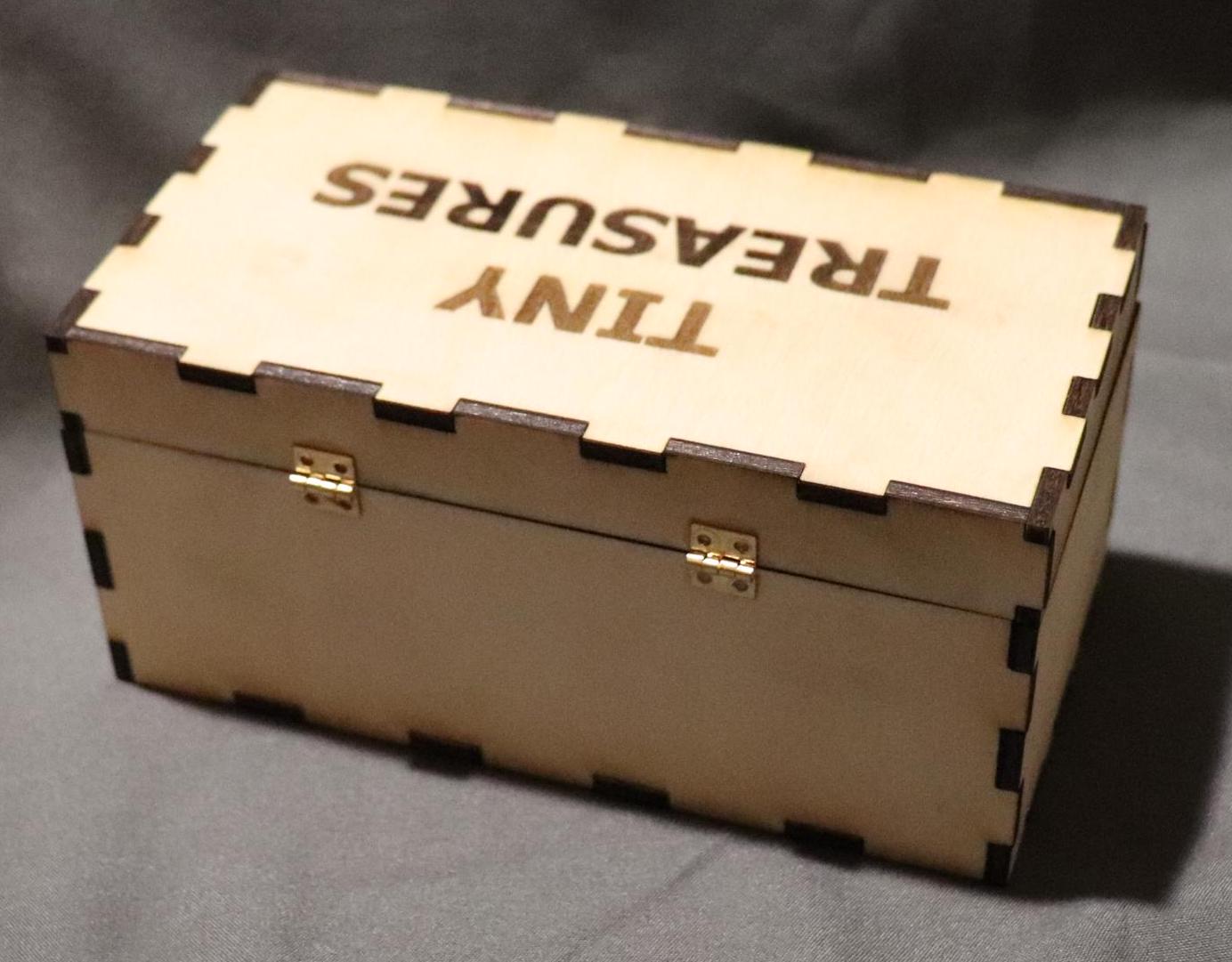 Custom Laser-cut Basswood Box - Personalized Jewelry, Dice, or Card Box ...