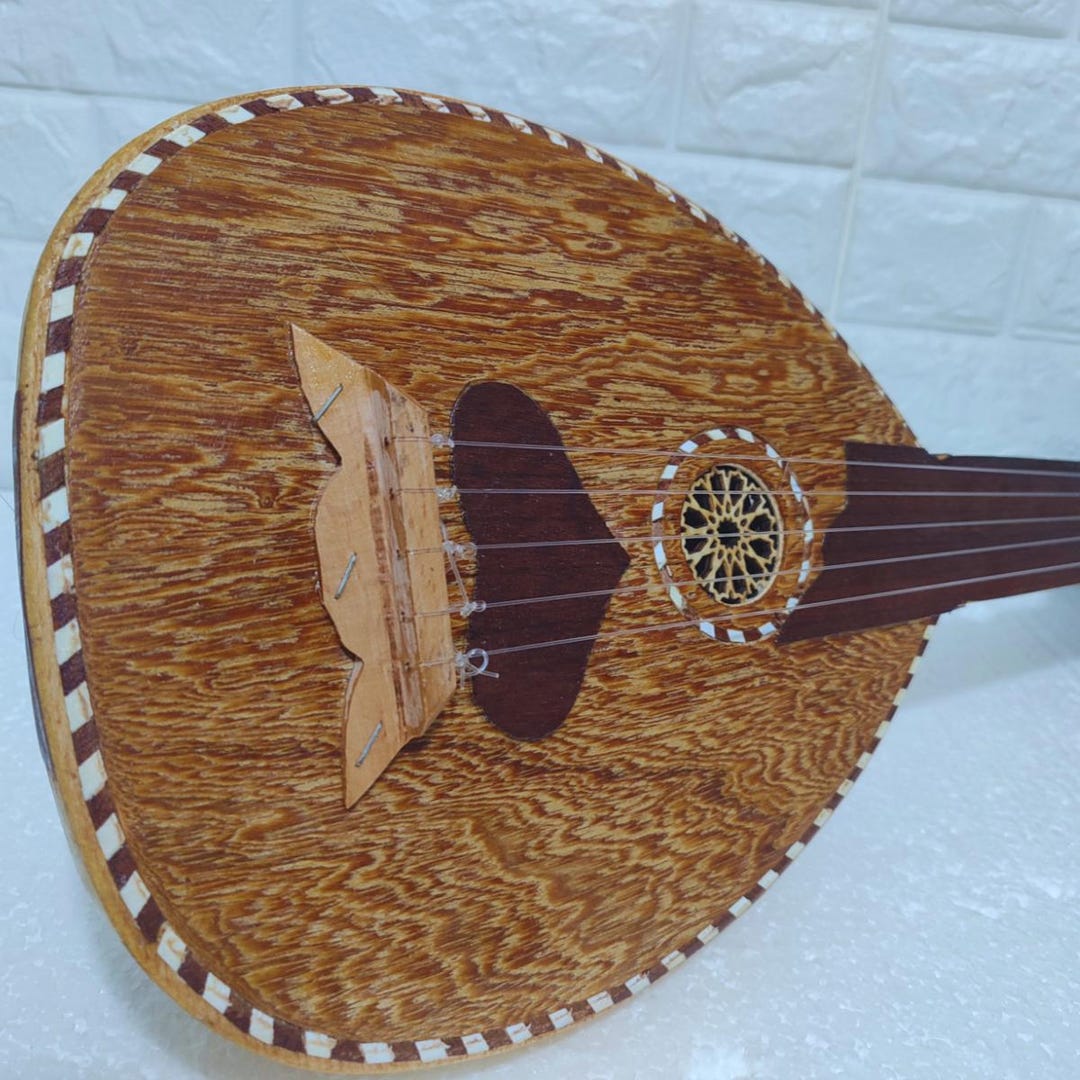 Small Moroccan Lute Music Oud Instrument Strings Tunes Handmade Arabic ...