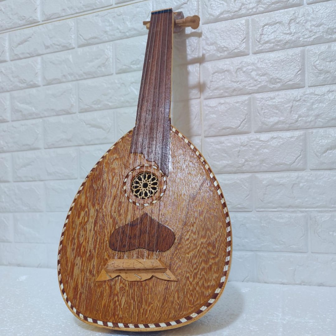 Small Moroccan Lute Music Oud Instrument Strings Tunes Handmade Arabic ...