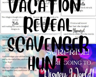 Beach Trip Scavenger Hunt, Vacation Reveal, Youre Going to the Beach ...