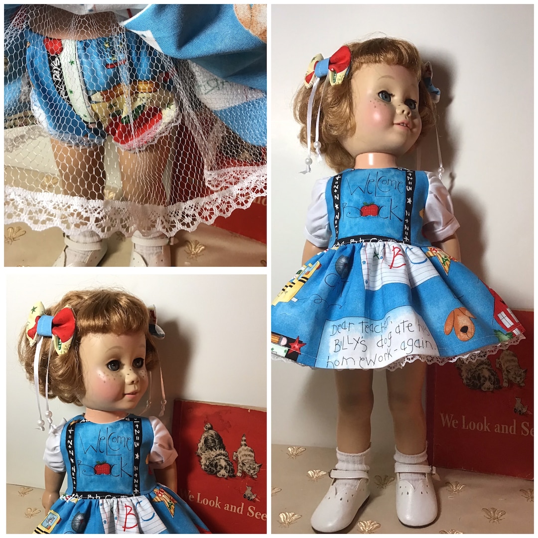 Chatty Cathy Homemade Dress, Panties, and Hair Bows. Doll,socks and ...