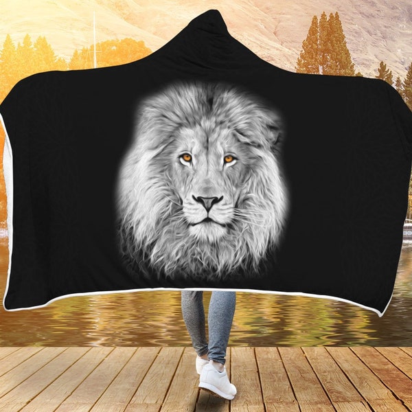 Lion Hooded Blanket - Etsy
