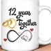 12th Wedding Anniversary Gift for Him and Her, 12th Anniversary Mug for ...
