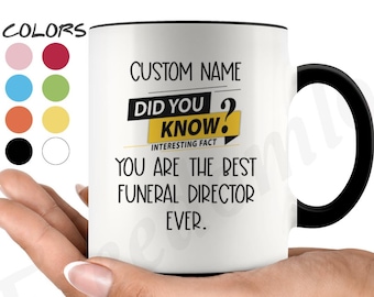 Funeral Director Gift, Mortician, Funeral Director Mug, Funeral ...
