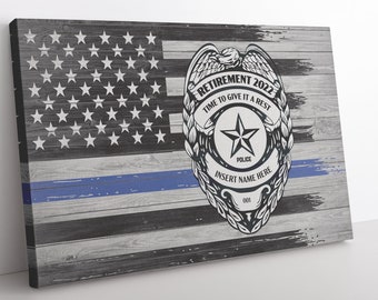 Retired Police Badge - Etsy