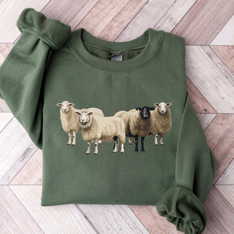 Sheep Farm Hoodie - Etsy