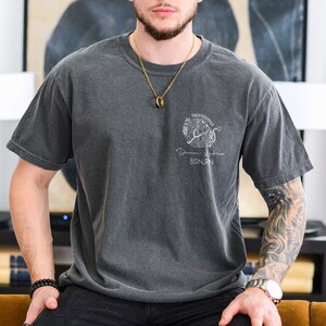 Personalized Brain Anatomy Comfort Colors Tee, Funny Nurse Gift, Women ...