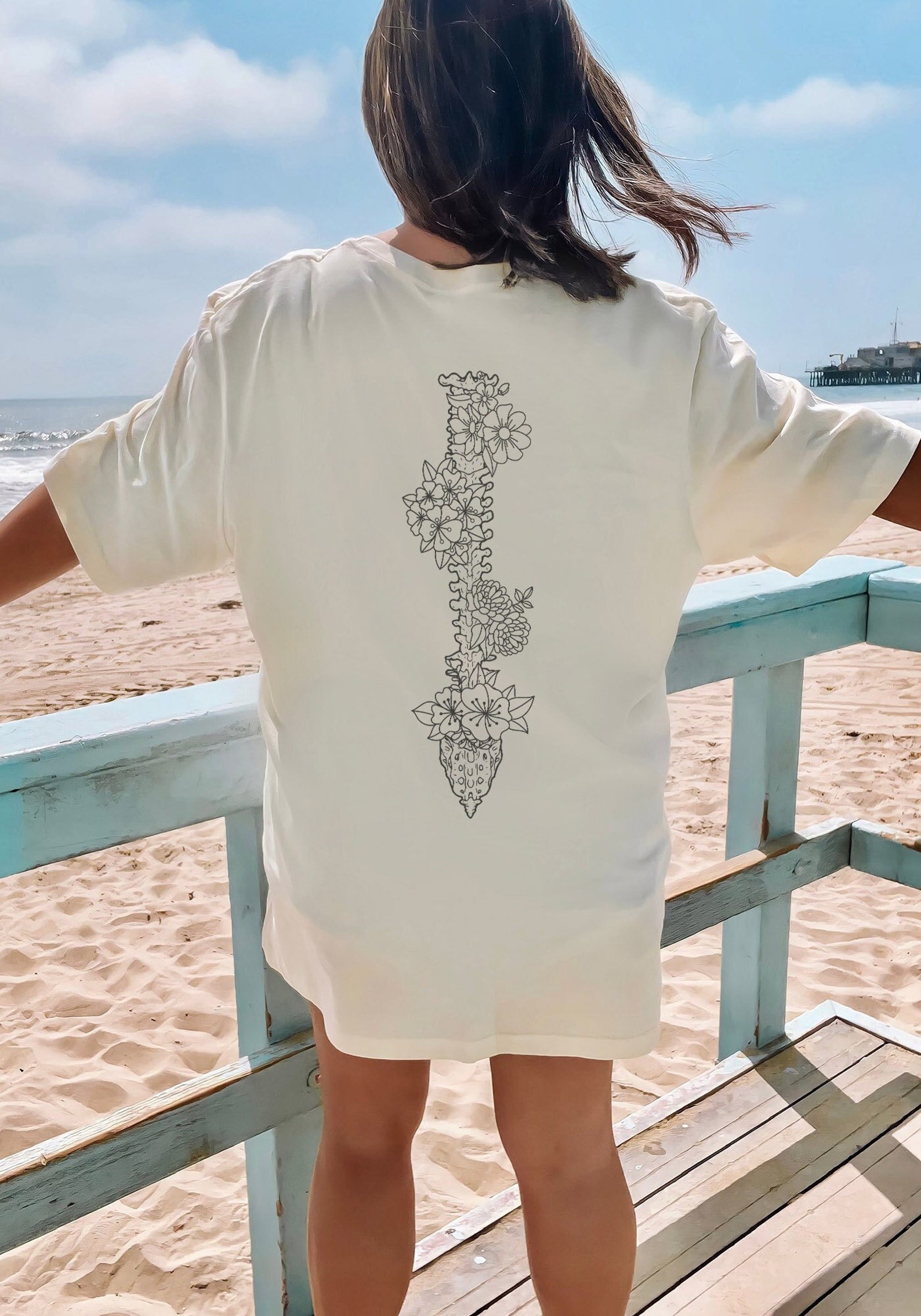 Floral Spine Shirt, Grow Through It, Scoliosis Surgery Shirt, Spinal ...