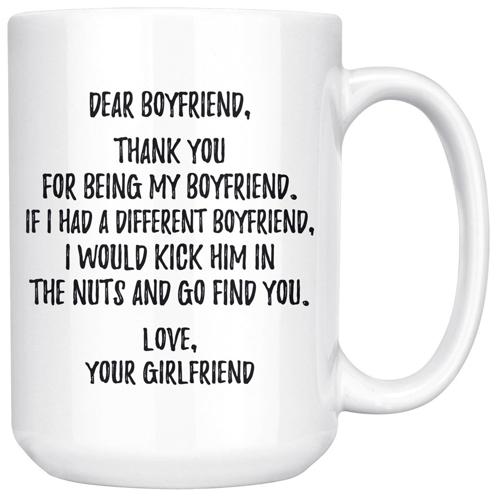 Funny Boyfriend Mug Gift for Boyfriend Valentines Day Mug - Etsy