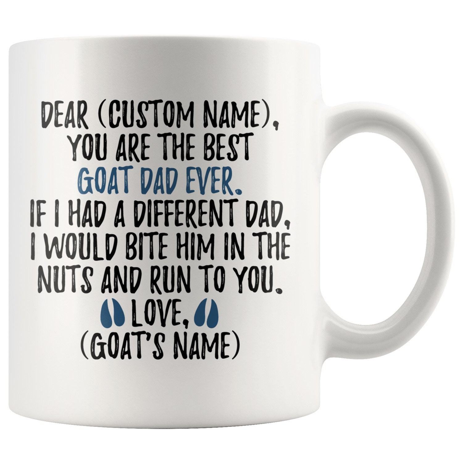 Personalized Goat Dad Gifts Best Goat Dad Ever Mug Goat - Etsy
