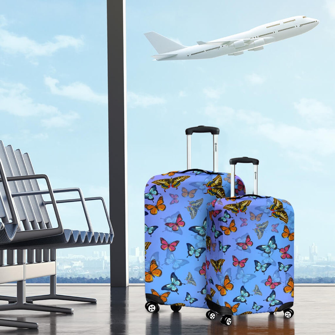 Colorful Butterfly Luggage Suitcase Cover Butterfly Luggage - Etsy