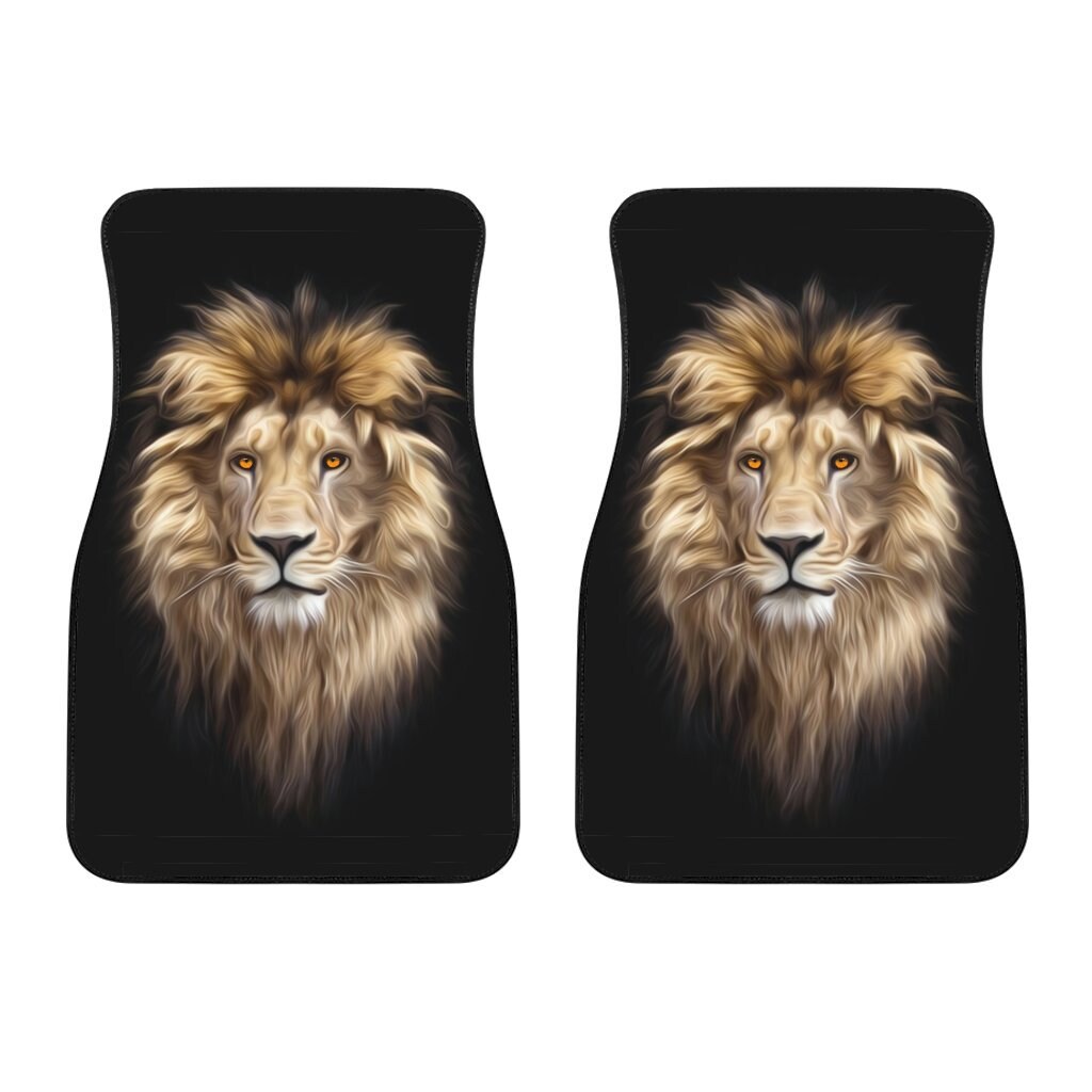 Lion Head Front and Back Car Mats Lion Car Floor Mats Set - Etsy