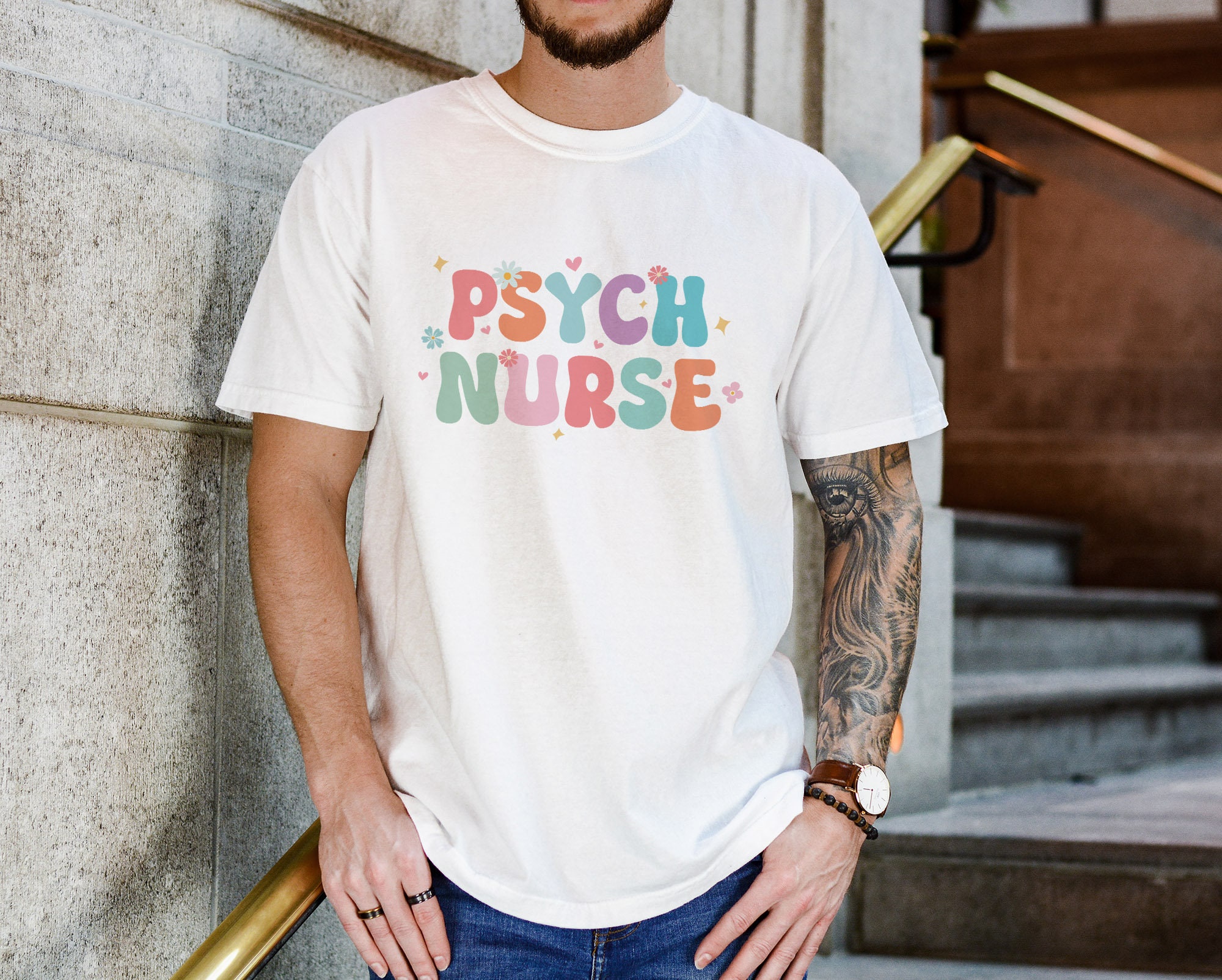 Psych Nurse Retro Shirt, Mental Health Nurse Apparel, Nurse ...
