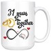31st Wedding Anniversary Gift for Him and Her, 31st Anniversary Mug for ...