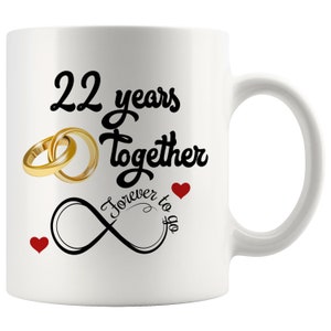 22nd Wedding Anniversary Gift for Him and Her, Married for 22 Years ...