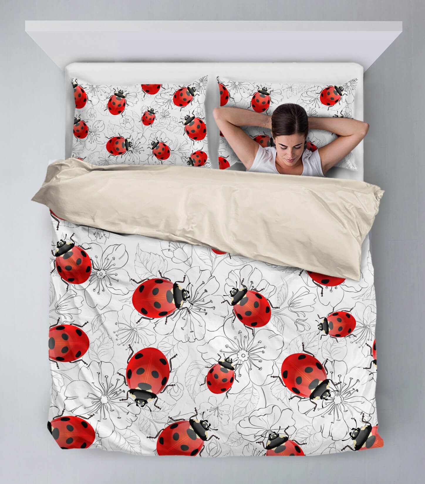 Realistic Ladybug Pattern Bedding Duvet Cover for Kids and - Etsy