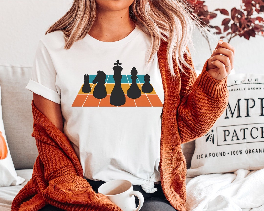 Chess Board Shirt, Strategy Games Lover Apparel, Chess Board Game Tee ...