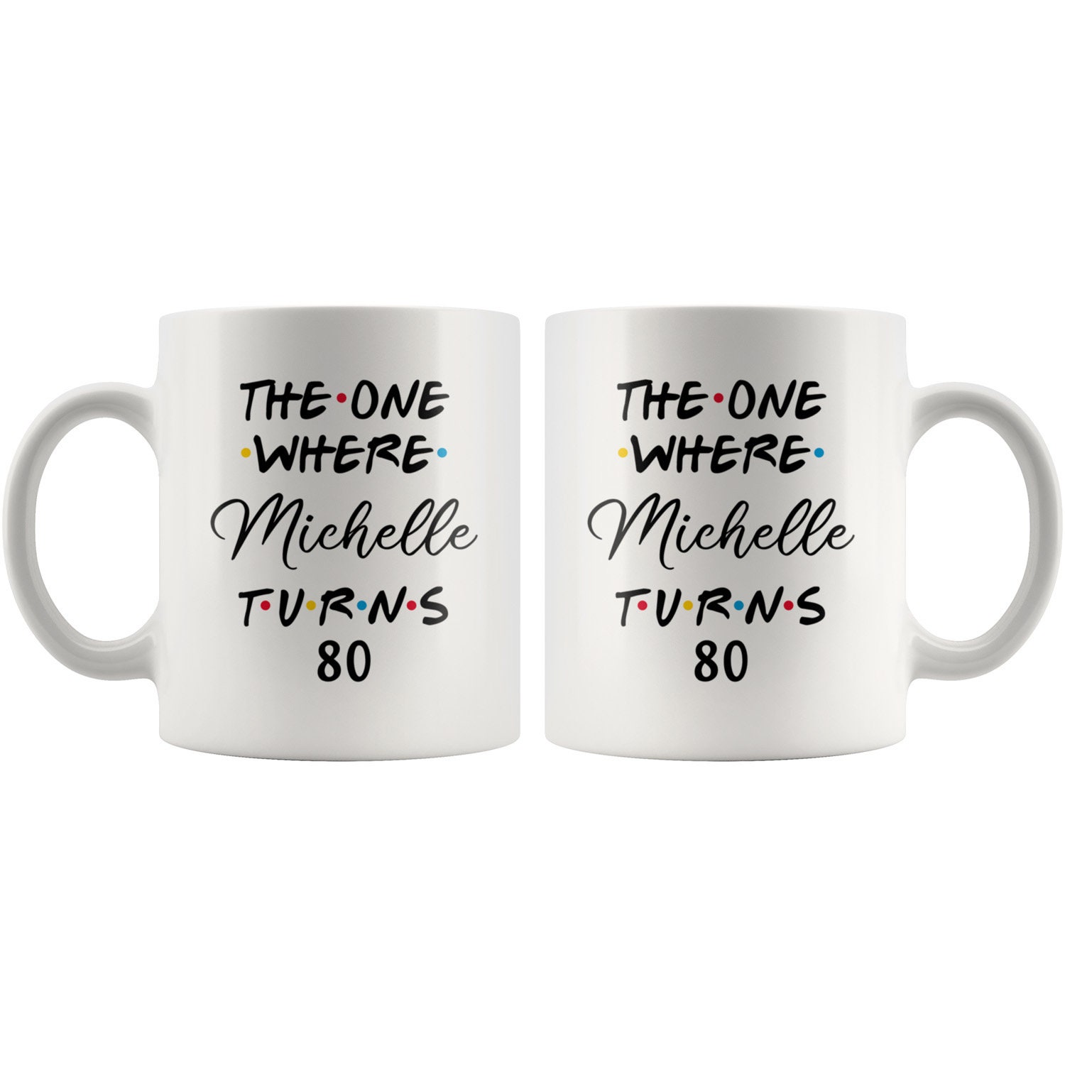 Personalized 80th Birthday Mug Happy 80th Birthday Party - Etsy