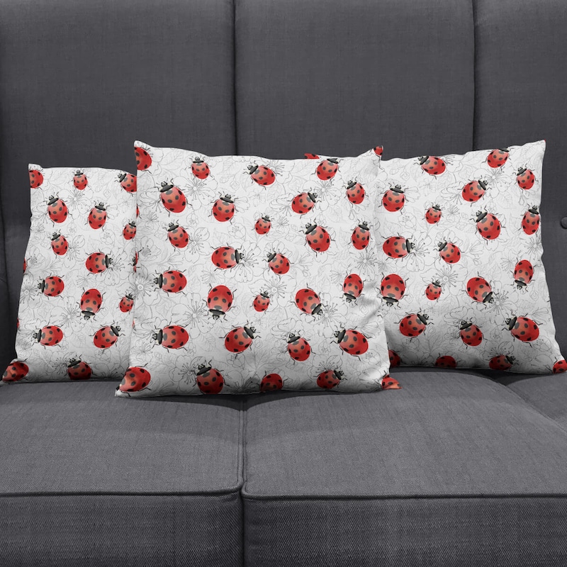 Ladybug Pillows - Etsy