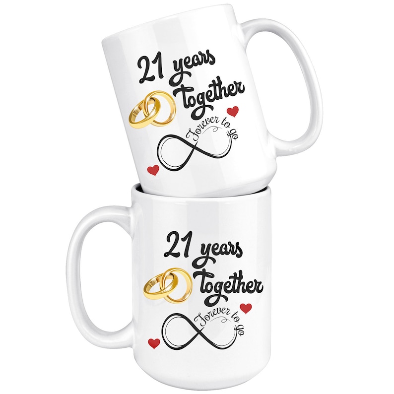 21st Wedding Anniversary Gift for Him and Her, Married for 21 Years ...