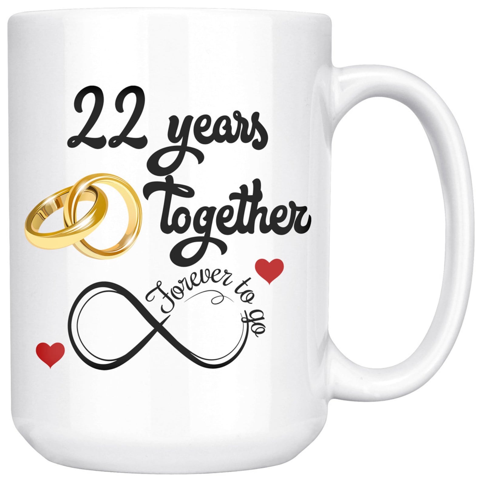 Regalo del 22 aniversario de boda para él y ella, casados durante 22 ...