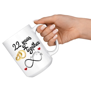Regalo del 22 aniversario de boda para él y ella, casados durante 22 ...