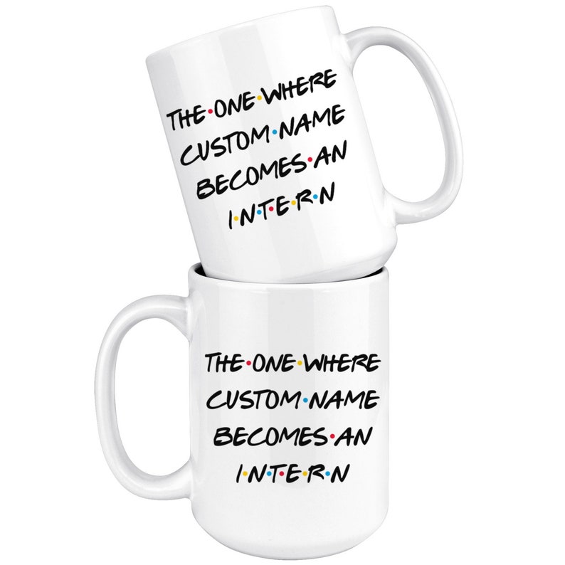 Personalized Intern Coffee Mug Intern Promotion Present Best - Etsy