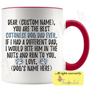 Personalized Cotonese Dad Gifts, Cotonese Owner Coffee Mug, Cotonese ...