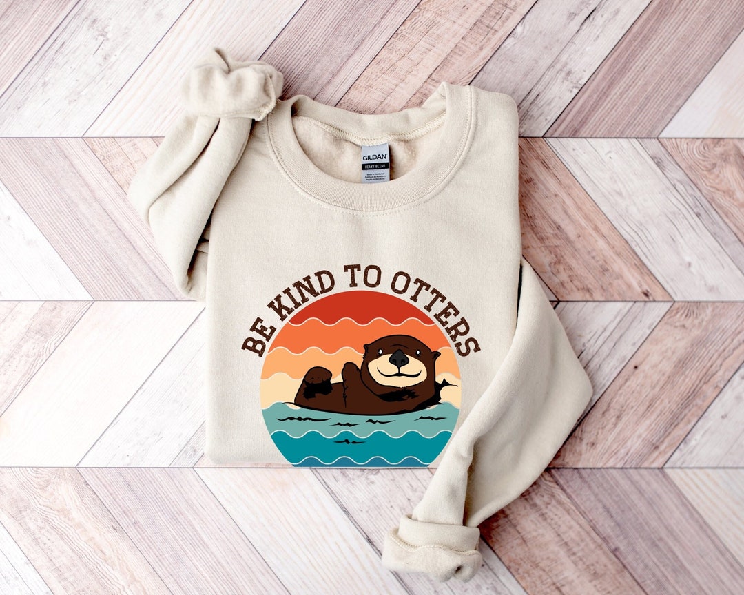 Be Kind to Otters Christmas Unisex Sweatshirt / Hoodie, Otter Lover ...