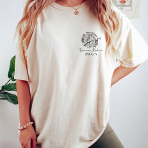 Personalized Brain Anatomy Comfort Colors Tee, Funny Nurse Gift, Women ...