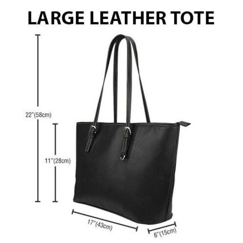 Personalized Ladybug Book Shopping PU Leather Tote Bag - Etsy