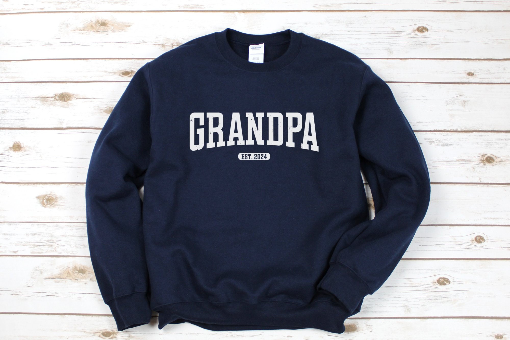 Customized Grandma & Grandpa Matching Sweatshirt, Est 2025 Tees for ...