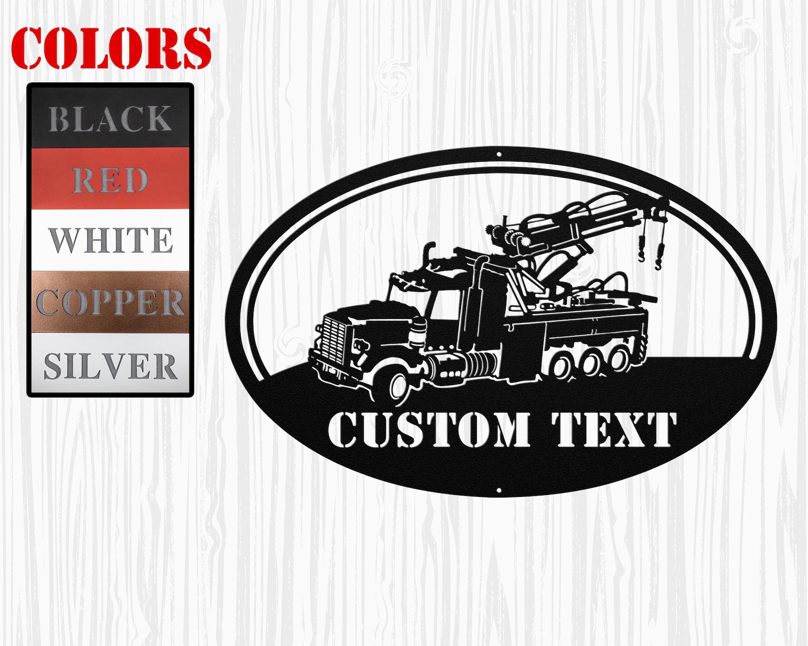 Personalize Tow Truck Sign Custom Metal Tow Truck Sign Truck - Etsy