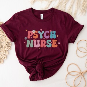 Psych Nurse Retro Shirt, Mental Health Nurse Apparel, Nurse ...