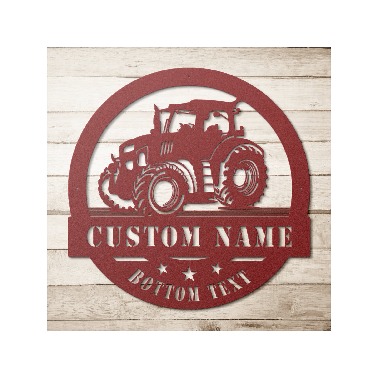Custom Tractor Metal Farm Sign, Personalized Family Name Sign Tractor ...