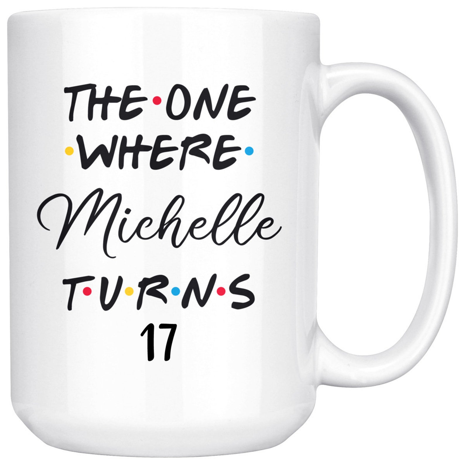 Personalized 17th Birthday Mug Happy 17th Birthday Party - Etsy