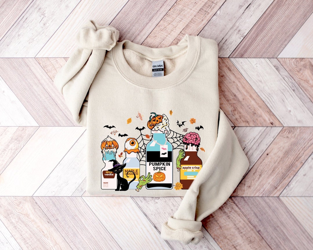Spooky Pharmacy Nurse Ghost Halloween Unisex Sweatshirt Scary - Etsy