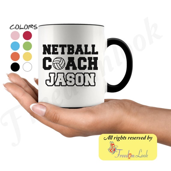 Personalized Netball Coach Birthday Gift Mug for Men and - Etsy