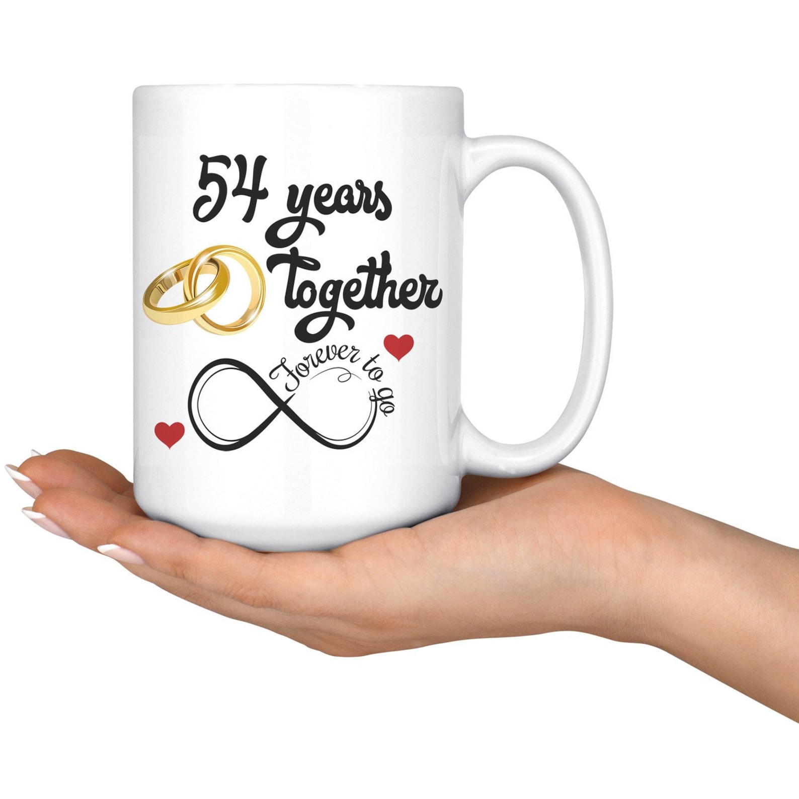 54th Wedding Anniversary Gift for Him and Her, Married for 54 Years ...