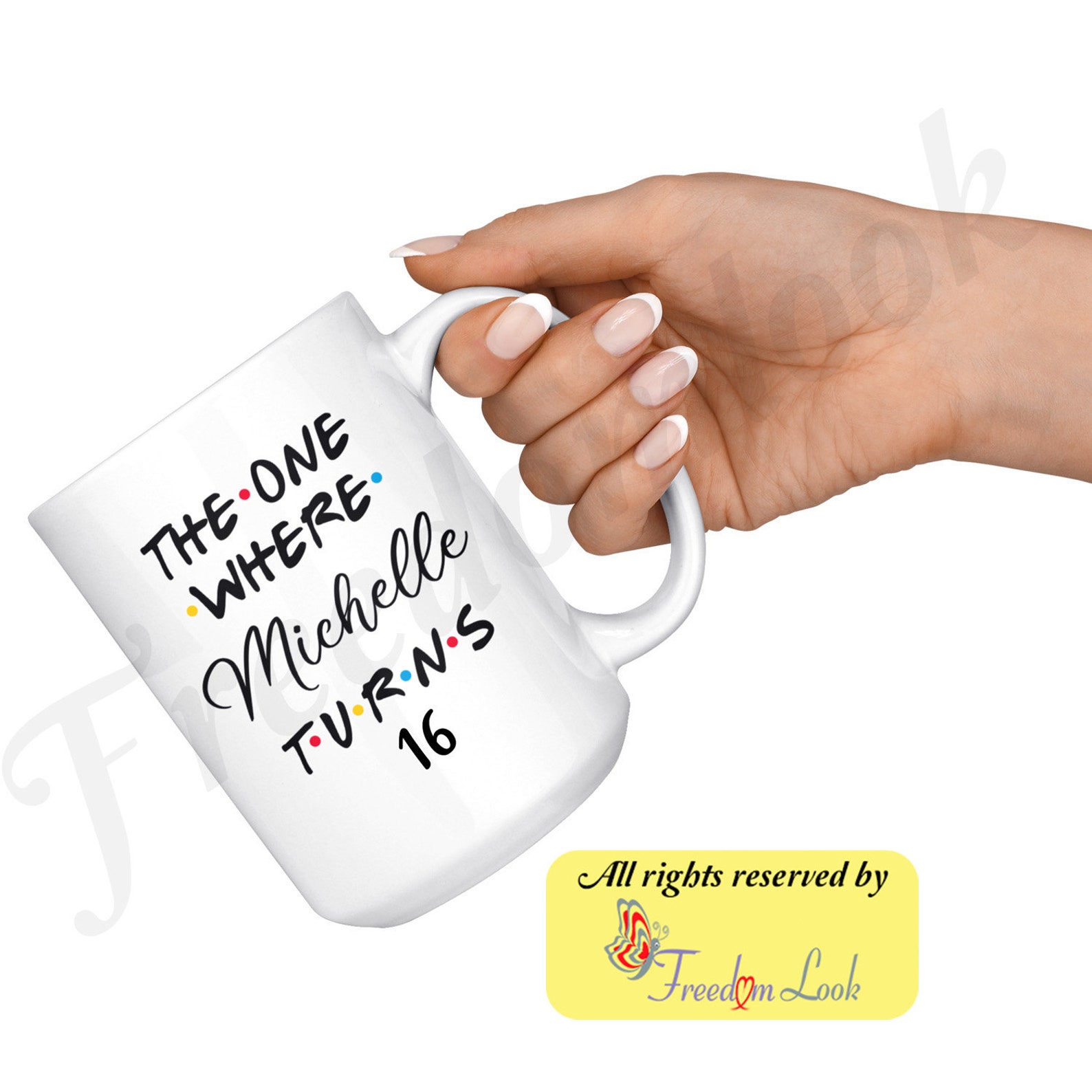 Personalized Sweet 16th Birthday Mug Happy 16th Birthday - Etsy