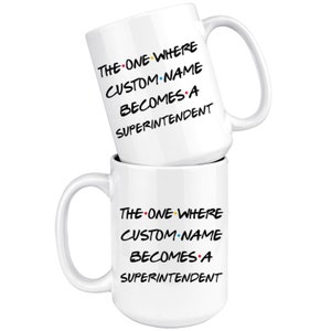 Personalized Staff Superintendent Promotion Mug, Staff Supt Promotion ...