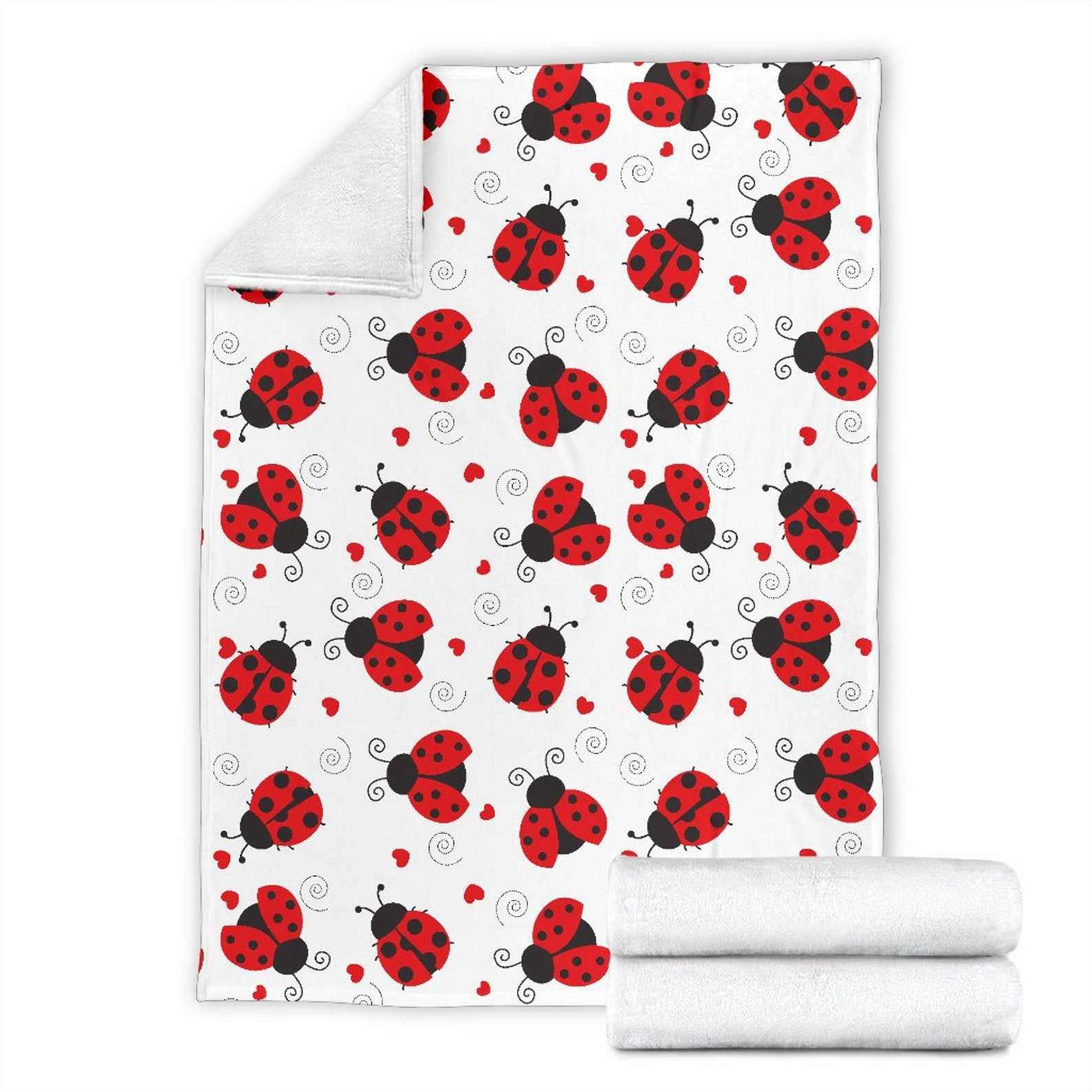 Ladybug Blanket for Ladybird Lovers, Custom Lady Bug Micro Fleece ...