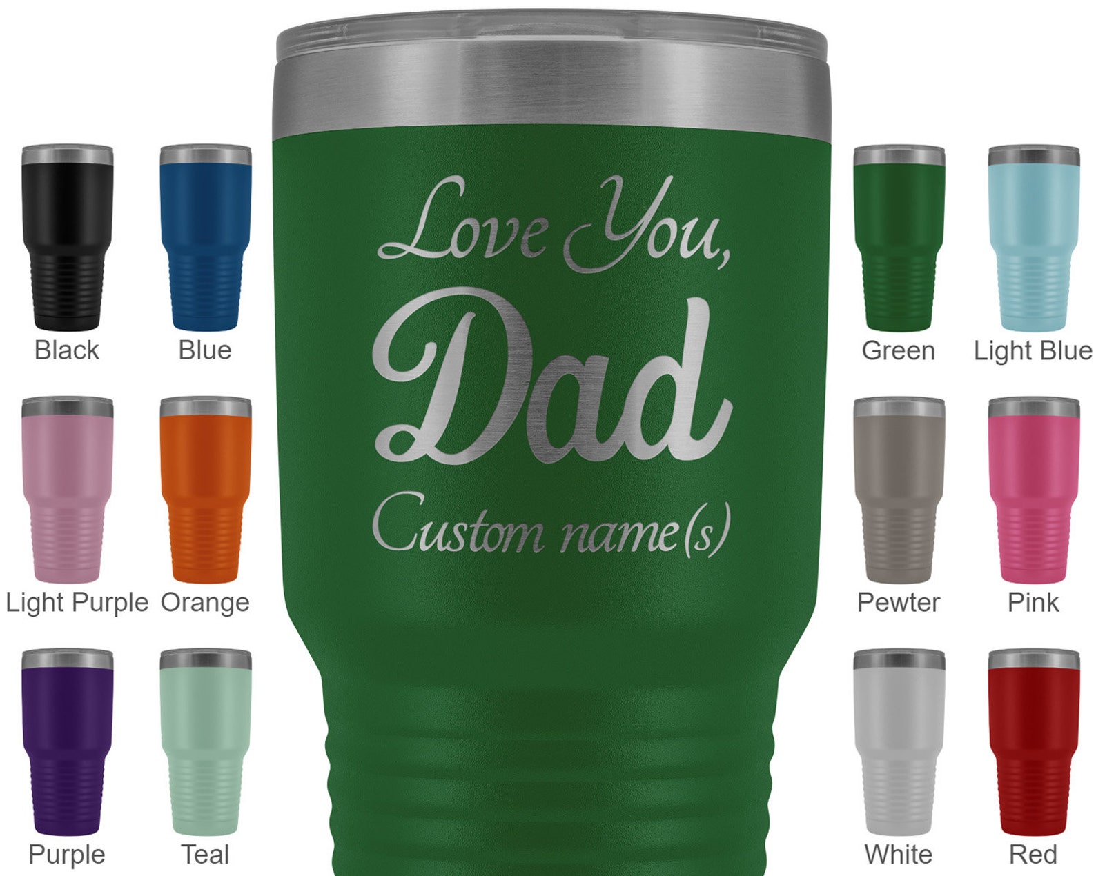 Personalized Dad Tumbler Perfect Gift From Kids to Dad - Etsy