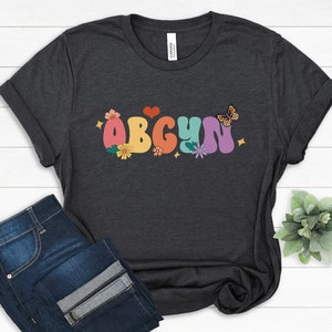 Obgyn Retro Shirt, Gift Ideas for Ob-gyn, Floral Obgyn Clothes, Labor ...