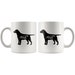 Black Labrador Retriever Dog Mug, Black Labrador Gifts, Black Lab Mug ...