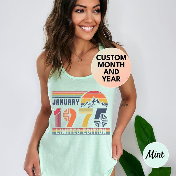 50th Birthday Tank - Etsy