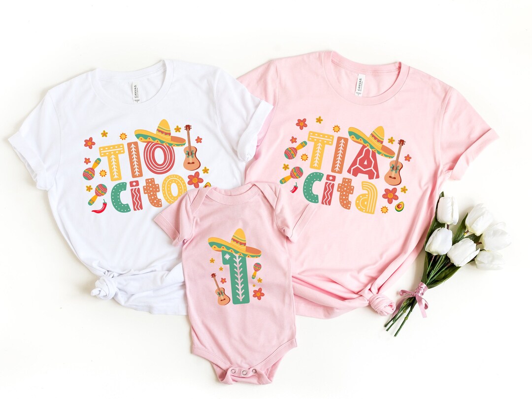 Personalized Tio / Tia 1st 2nd 3rd Mexican Birthday Party Shirt, Three ...
