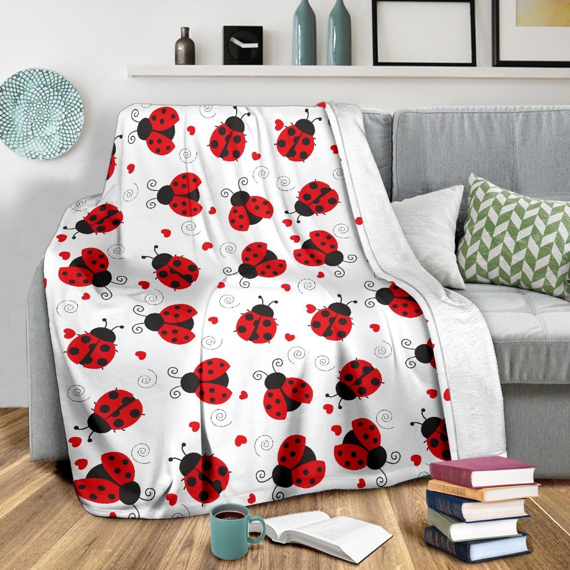 Ladybug Blanket for Ladybird Lovers, Custom Lady Bug Micro Fleece ...