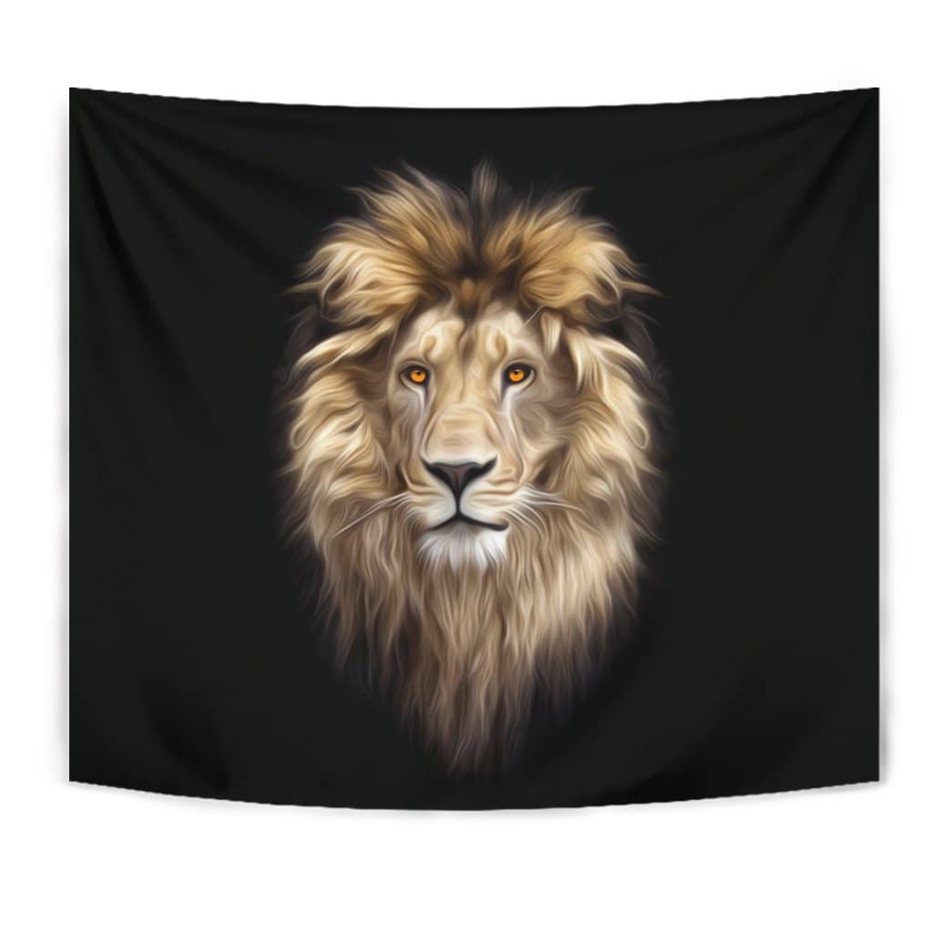 Lion Living Room Bedroom Tapestry Lion Art Wall Decor Lion | Etsy