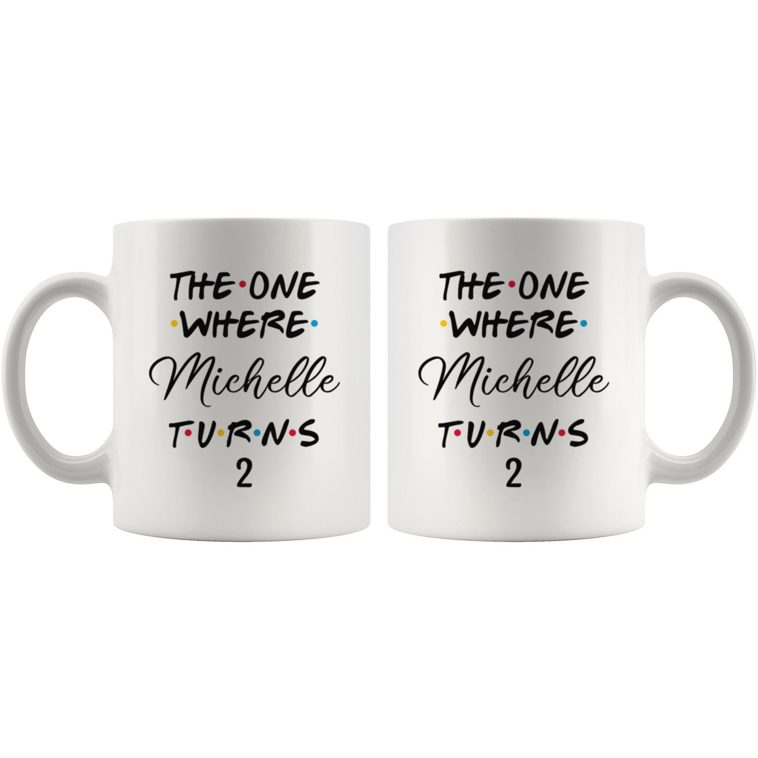 Personalized 2nd Birthday Mug Happy 2nd Baby Birthday Party | Etsy